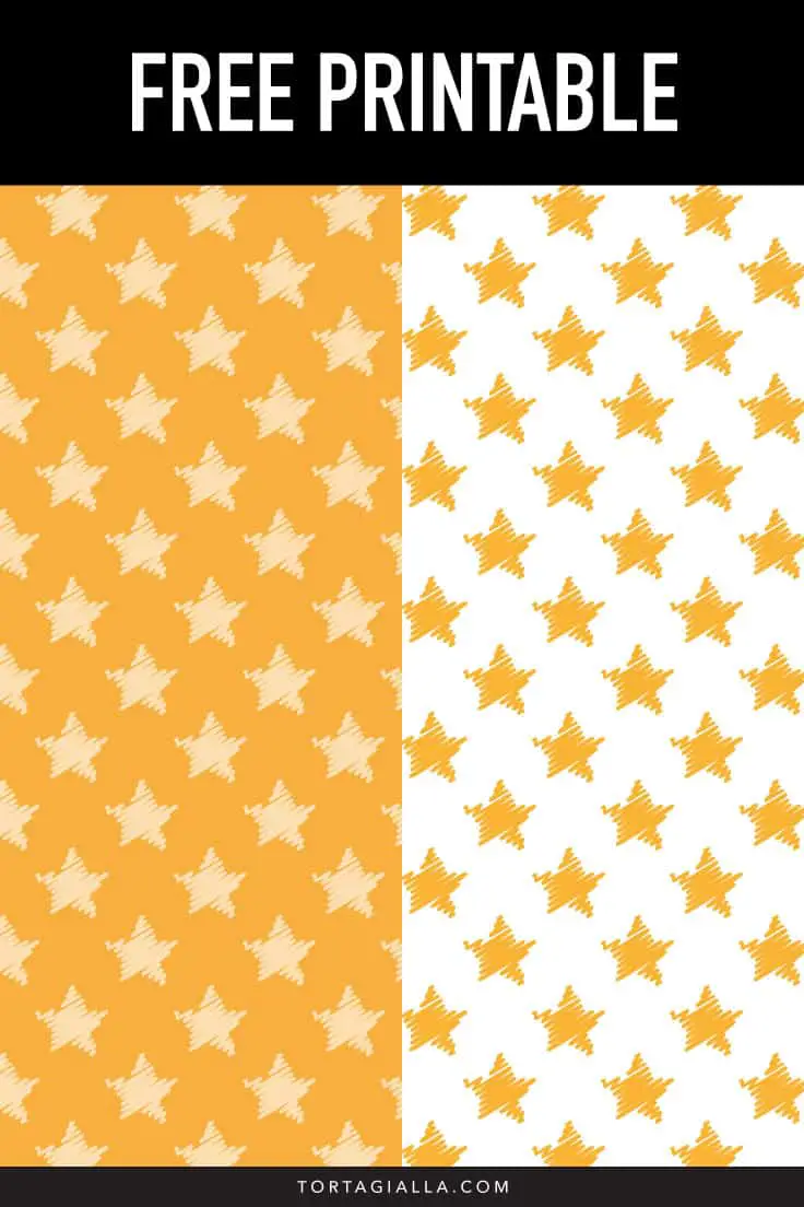 Printable Star Pattern Paper for a Happy Xmas Digital Card Design ...
