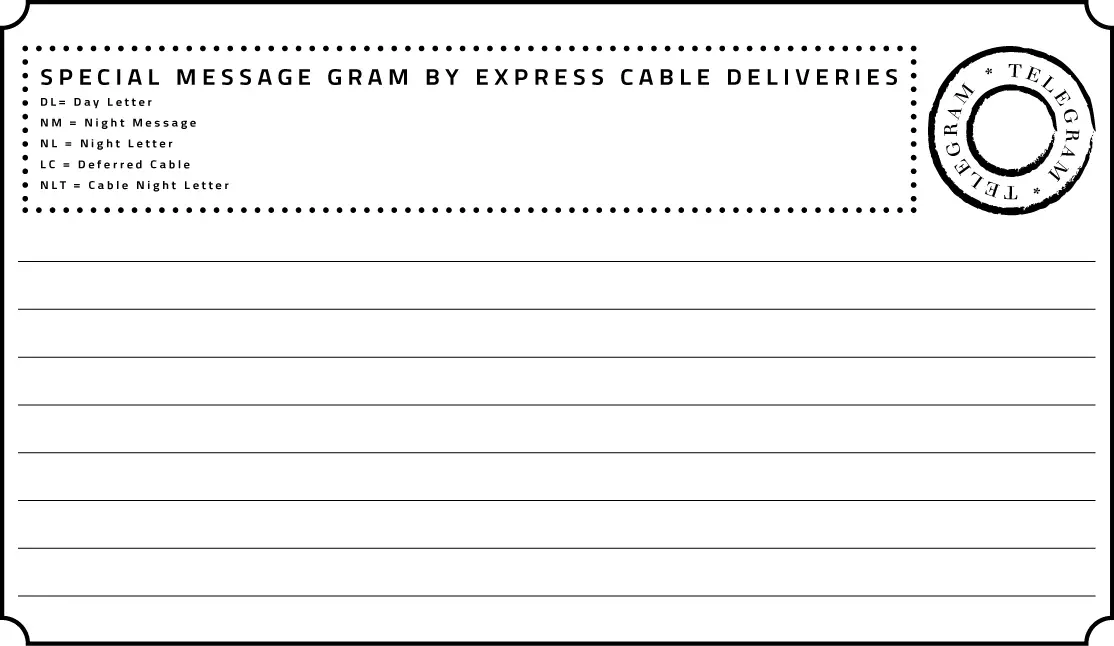 Free Printable - Telegram Journaling Design for My Minibook - tortagialla