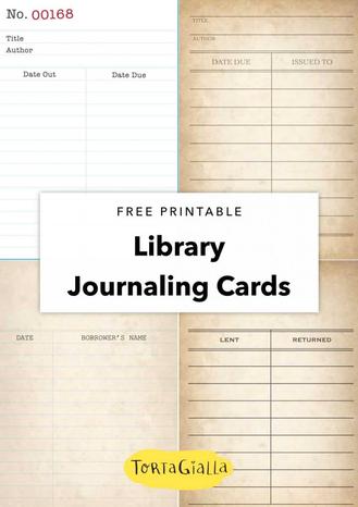Library Card Printable Template