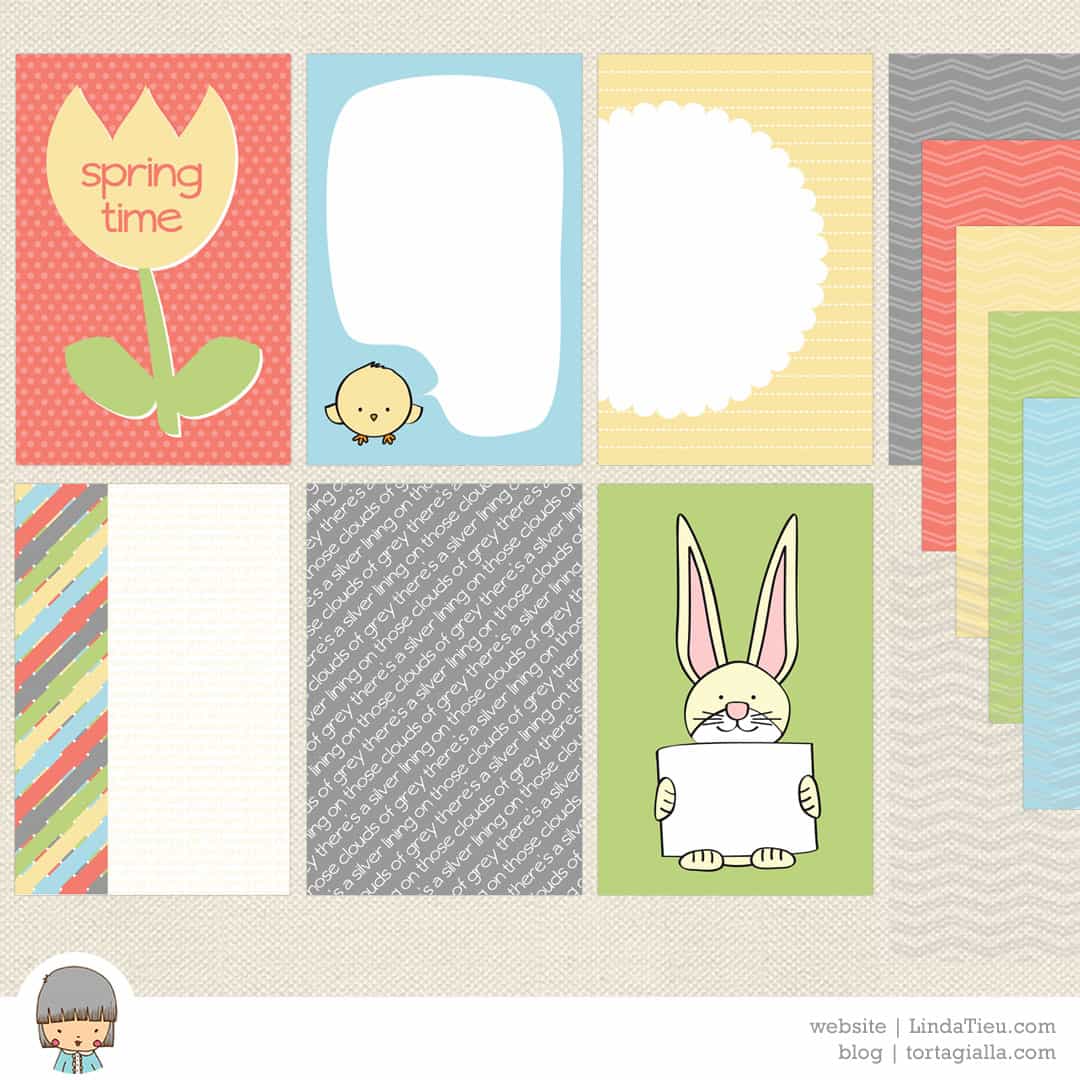 Springtime Journaling Cards Free Printable - tortagialla