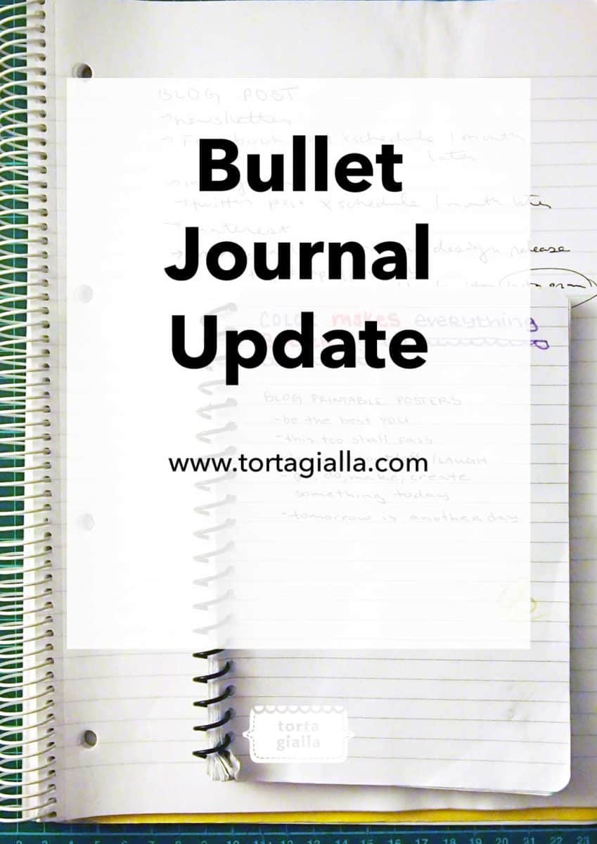 Bullet Journal Update - tortagialla
