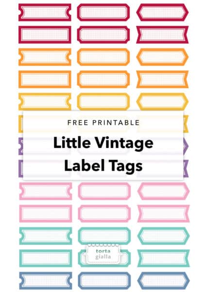 Free Printable Little Vintage Label Tags - tortagialla