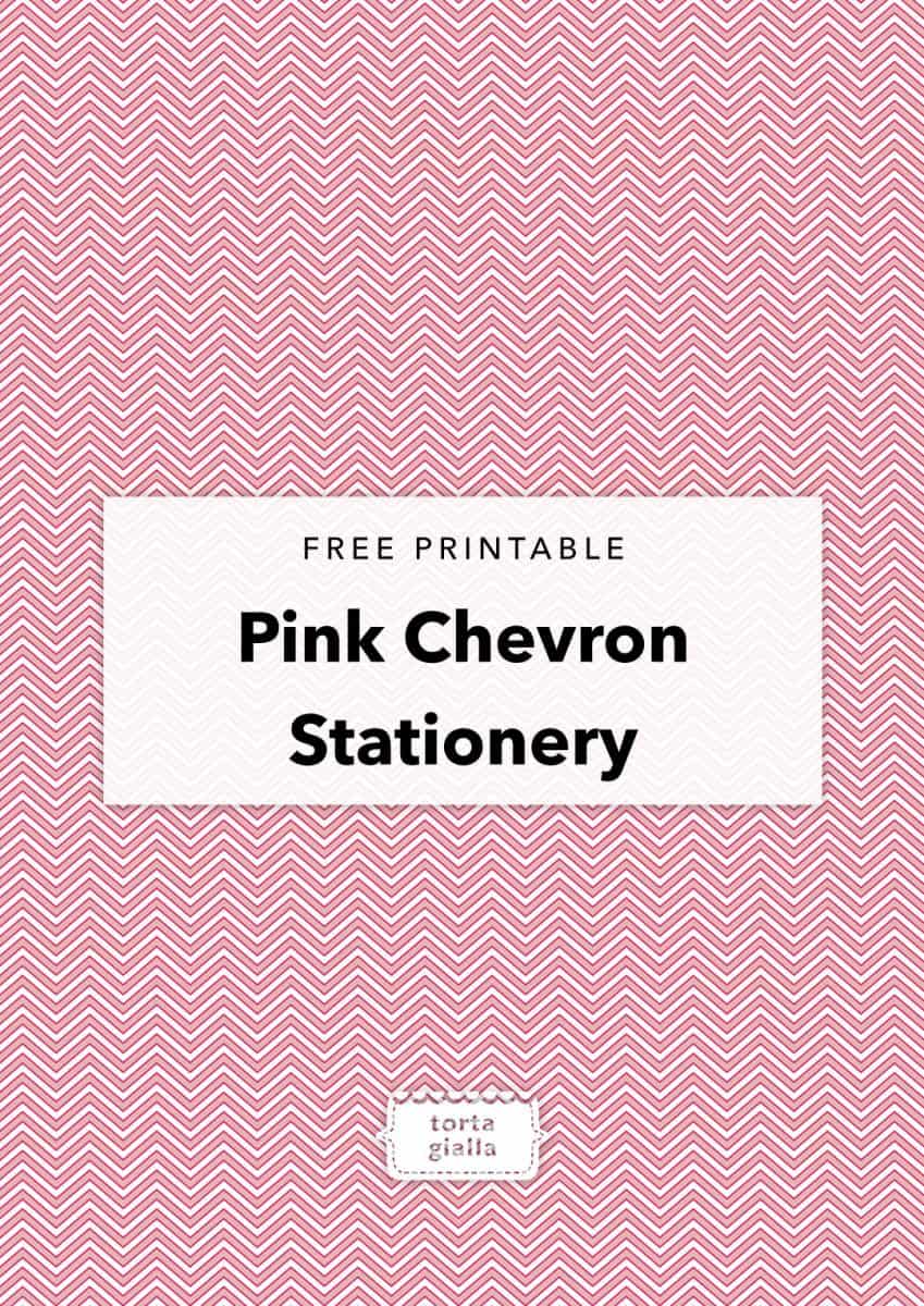 Free Printable Pink Chevron Editable Stationery + Patterned Paper ...