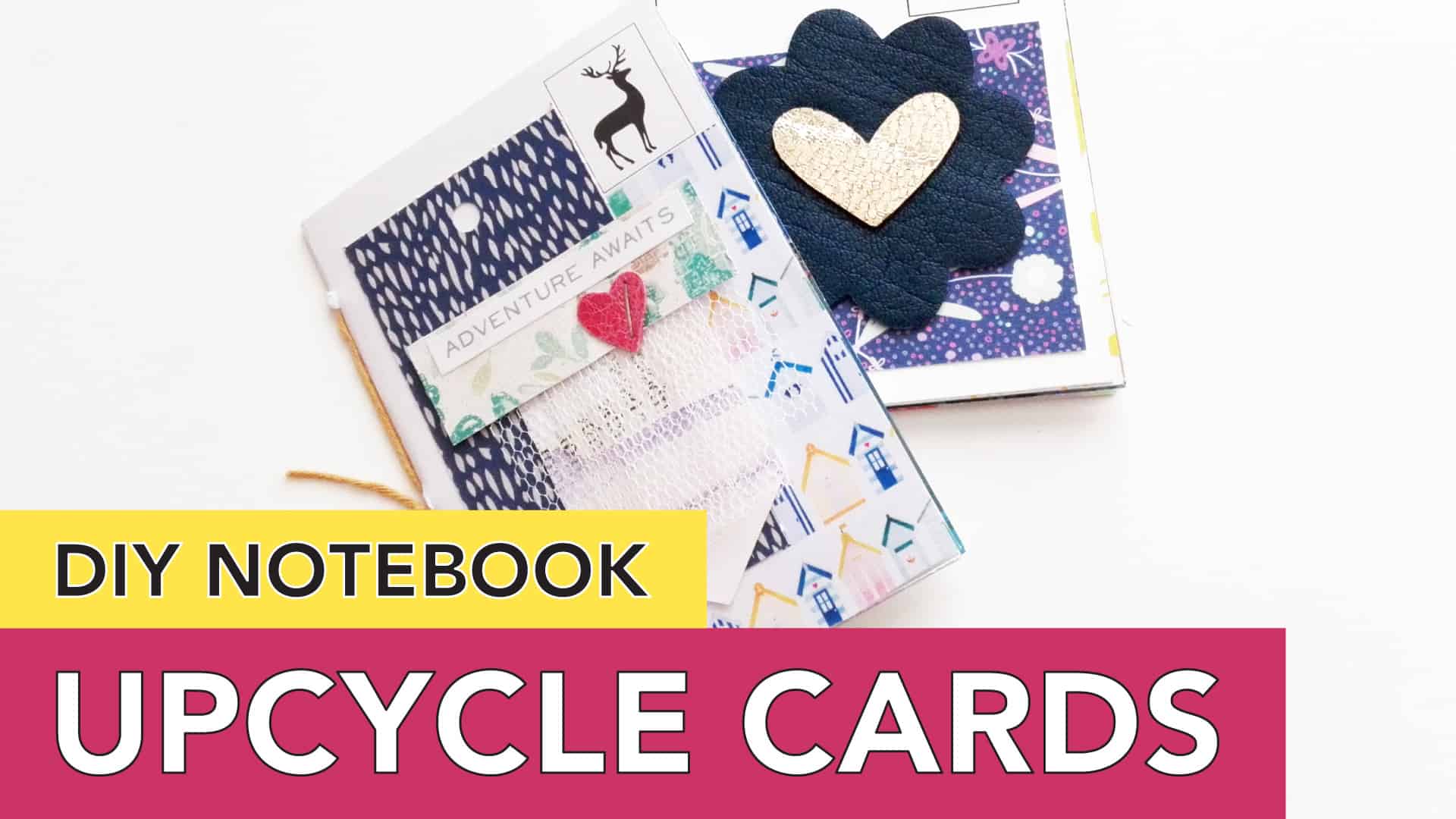 Upcycle Greeting Cards and Postcards into Notebooks - tortagialla