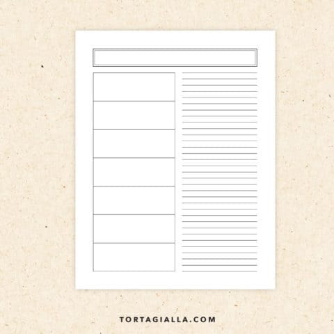 Free Planner Printables for Functional Planning - tortagialla