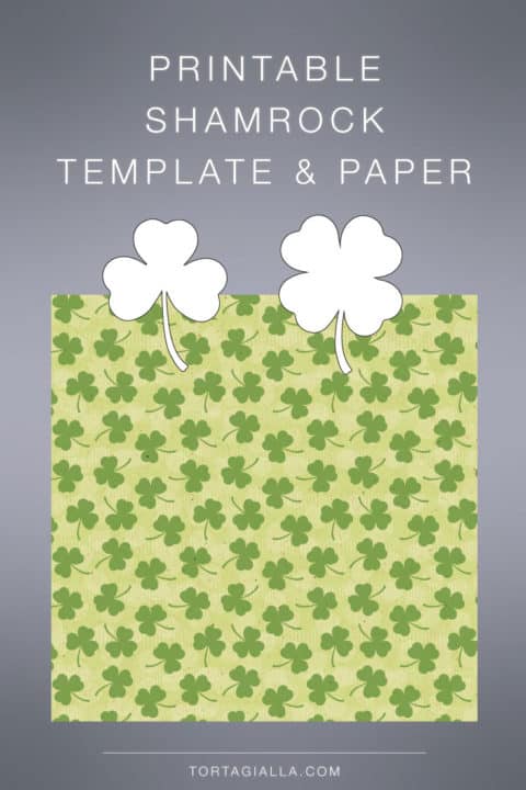 Printable Shamrock Template and Paper - tortagialla