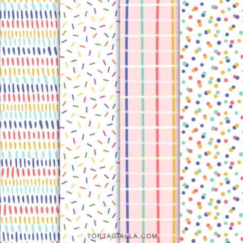 Birthday Pattern Paper Free Downloads - tortagialla