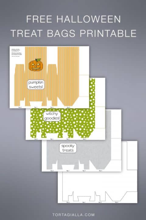 Free Halloween Treat Bags Printable Templates - tortagialla
