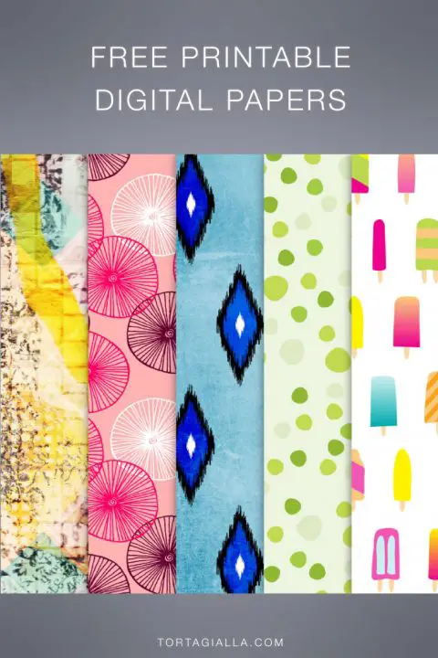 Free Printable Digital Papers - tortagialla