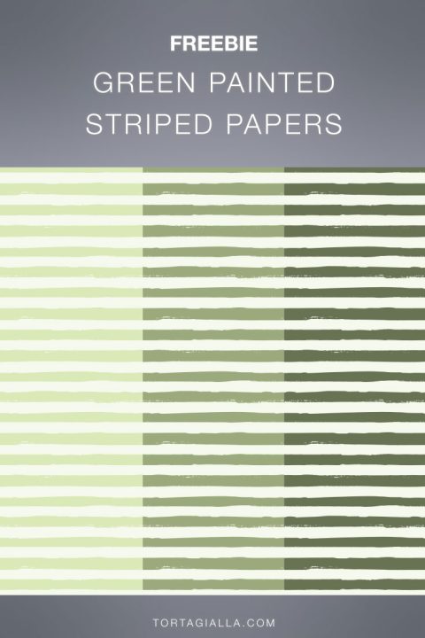 Free Printable Green Painted Stripes Papers - tortagialla