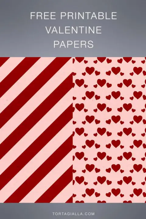 Free Printable Valentine Papers - tortagialla