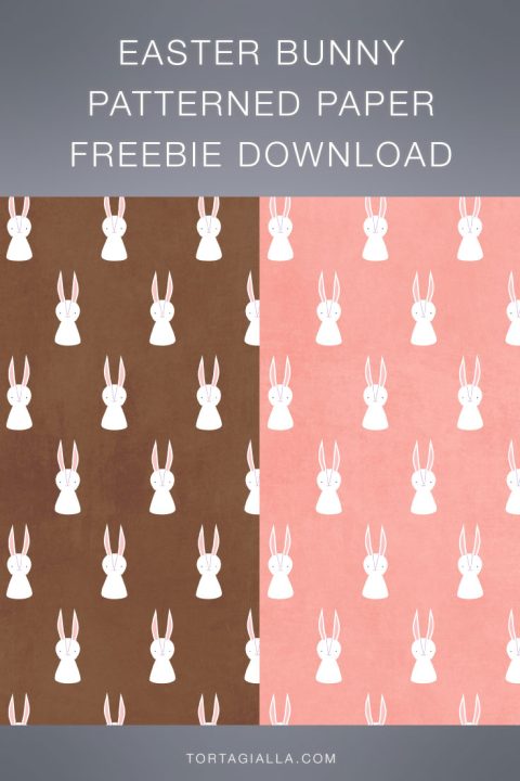 Bunny Patterned Paper Freebie - tortagialla